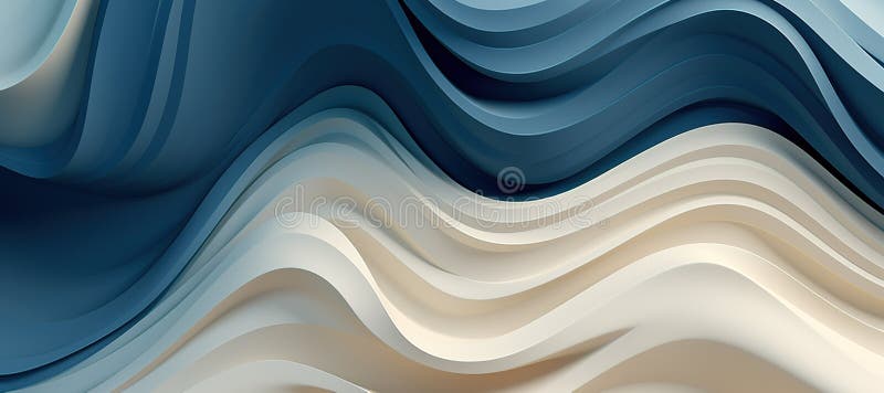 Blue White Color Pattern Waves Texture Background Stock Illustration ...