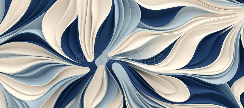 Blue White Color Pattern Waves Texture Background Stock Illustration ...