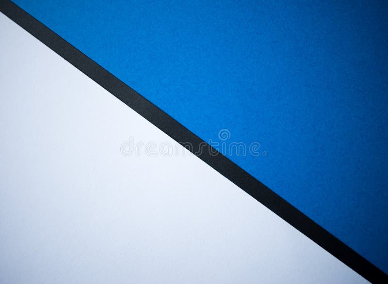 Blue and White Colored Paper Background Diagonally Divided with Black ...