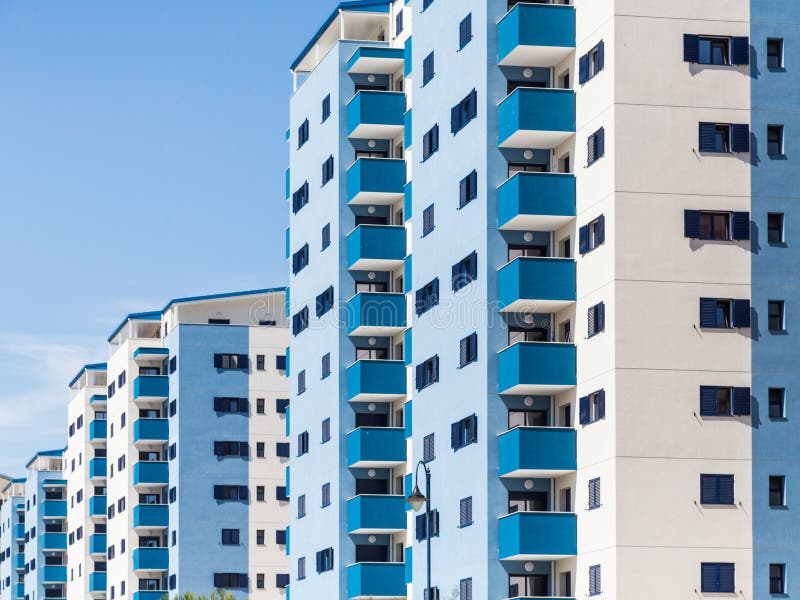 Two Blue Towers stock photo. Image of commerce, offices - 9988698