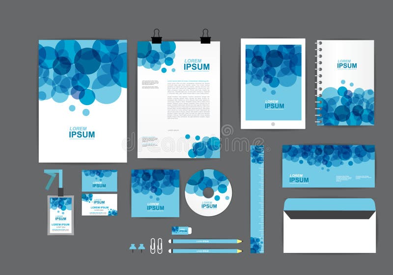 Blue and White Corporate Identity Template for Your Business Stock ...