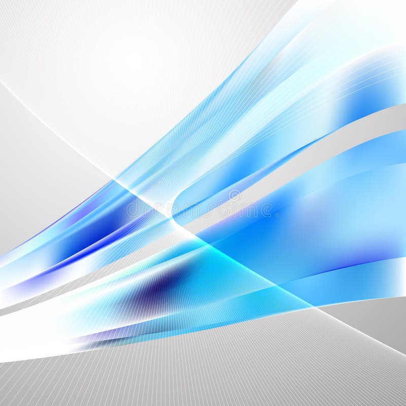 Blue and White Curved Lines Background Stock Vector - Illustration of ...