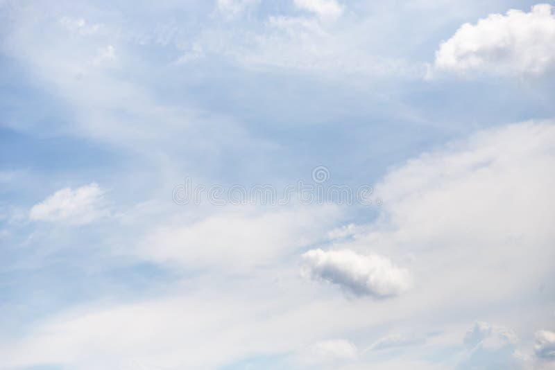 Light Blue White Delicate Sky with Blurred Clouds, Sky Background Stock ...