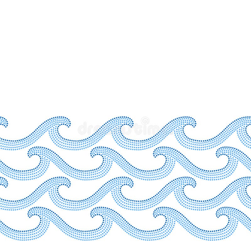 Waves Border Clip Art Black And White