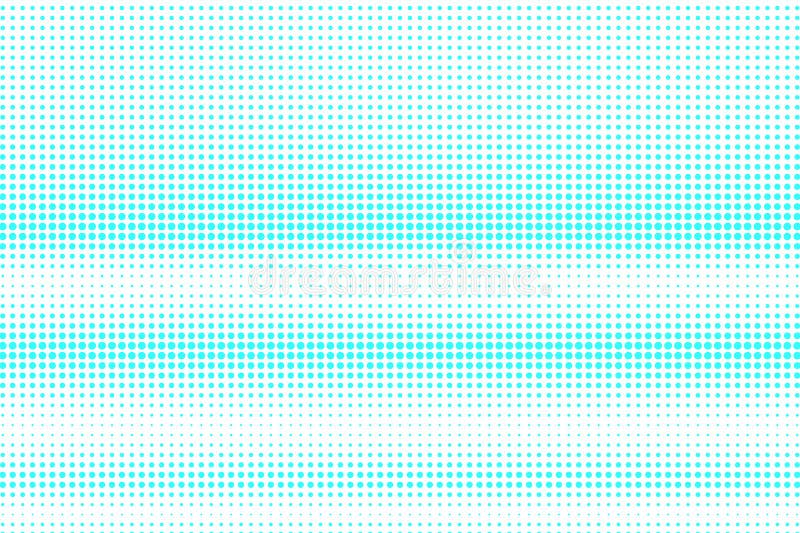 Blue White Dotted Halftone. Halftone Background. Horizontal Striped ...