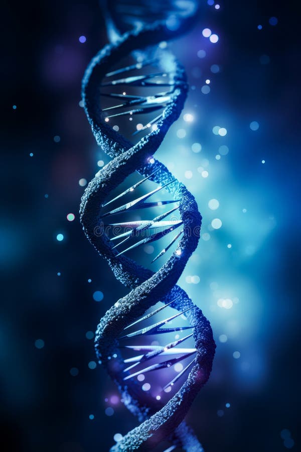 Double - Stranded Structure of Human Cell is Shown. Generative AI Stock ...