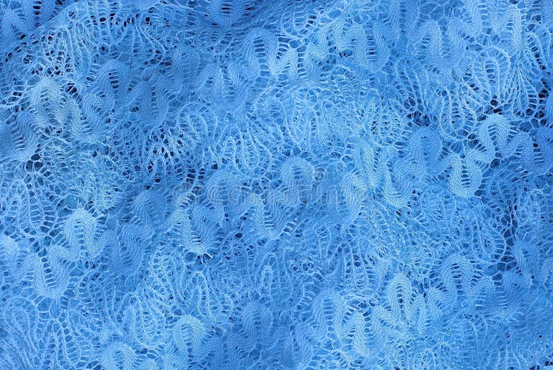 Blue White Fabric Texture with a Pattern Stock Photo - Image of ...