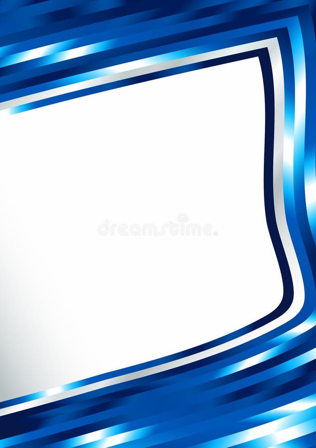 Blue and White Frame Background with Space for Your Text Beautiful ...