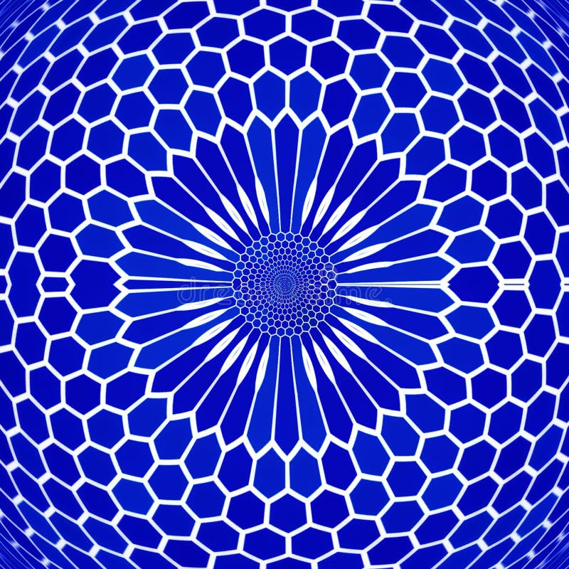 Blue and White Geometric Pattern Illustration Design Stock Illustration ...