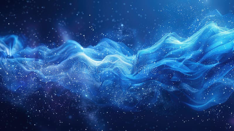 Blue and White Glowing Magic Smoke AIG535 Stock Image - Image of magic ...