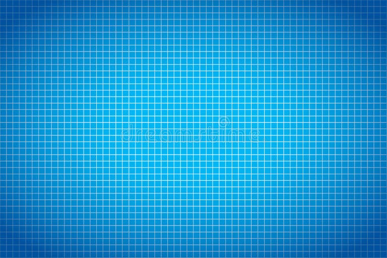 Blue and White Graph Paper, Wide Math Background Stock Illustration ...