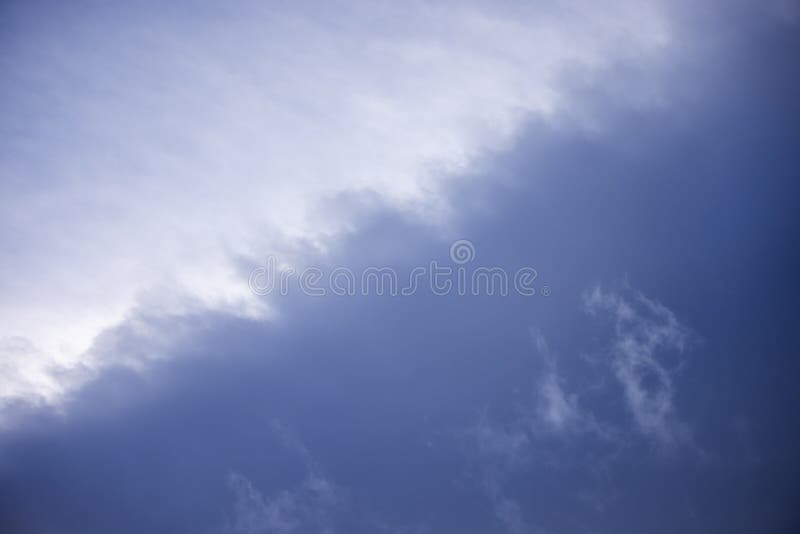 Blue White and Grey Gradient Clouds in a Softly Lit Sky Stock Photo ...