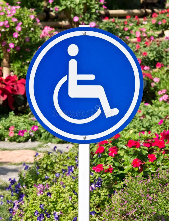 Handicap accessible sign stock photo. Image of park, impairment - 29890086