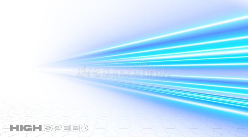 Blue and White High Speed Lines. Fast Lines Background. Dynamic Motion ...