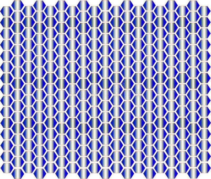 Blue and White Hive Design Texture Stock Illustration - Illustration of ...