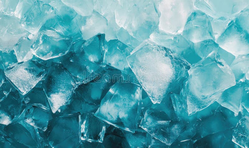 A Blue and White Ice Cube Sculpture Made of Ice Cubes Stock Image ...