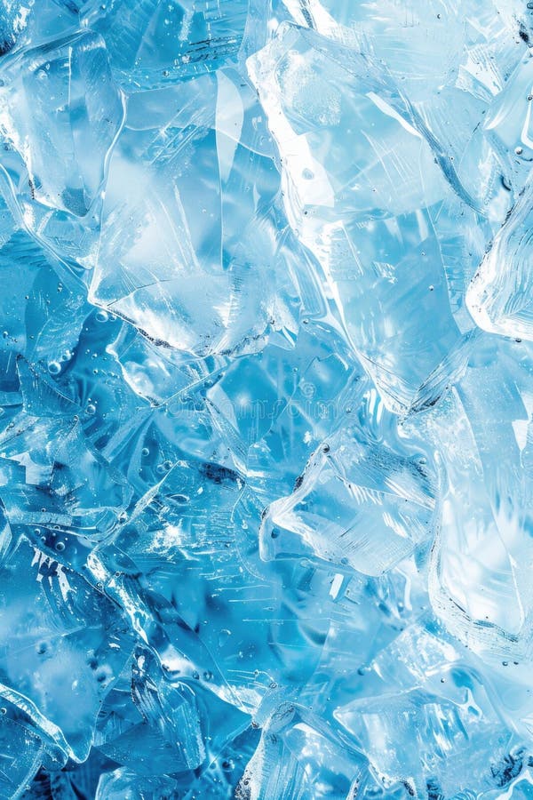 Blue and White Ice Sculpture with a Blue Background Stock Image - Image ...