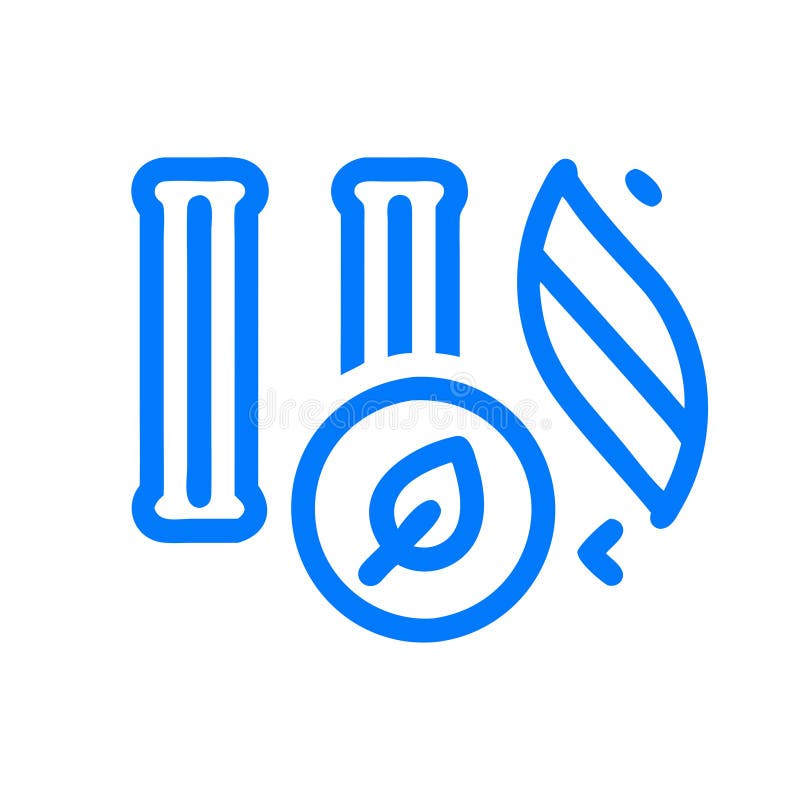 A Blue and White Logo with a Leaf and a Green Circle Stock Image ...