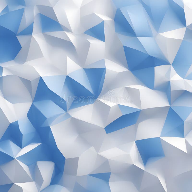 Blue, White Low Poly Background and Texture, Abstract Light Blue ...