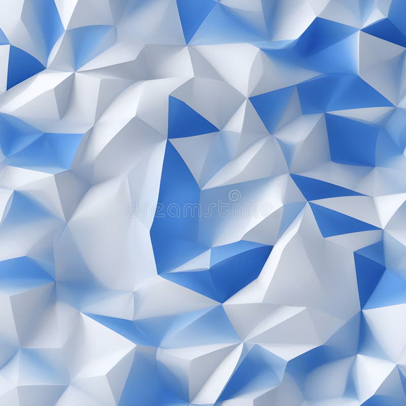 Blue, White Low Poly Background and Texture, Abstract Light Blue ...