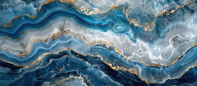 Blue and White Marble Texture Close Up Stock Photo - Image of modern ...