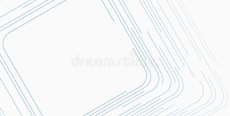 Square Linear Shape Abstract Futuristic Tech Background Stock Vector ...