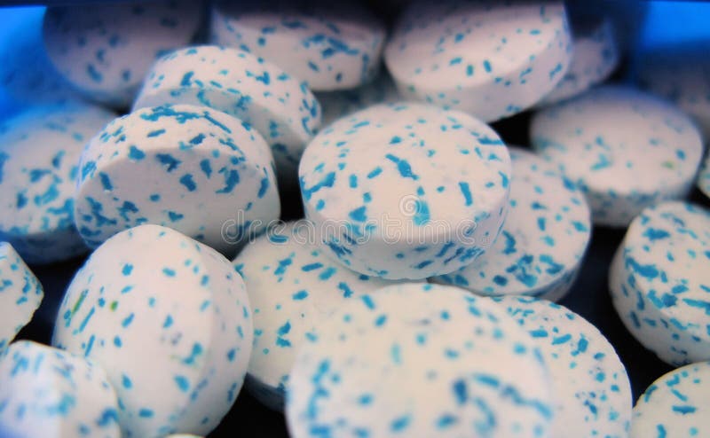 Blue and white mints stock photo. Image of edible, tablet - 3252346