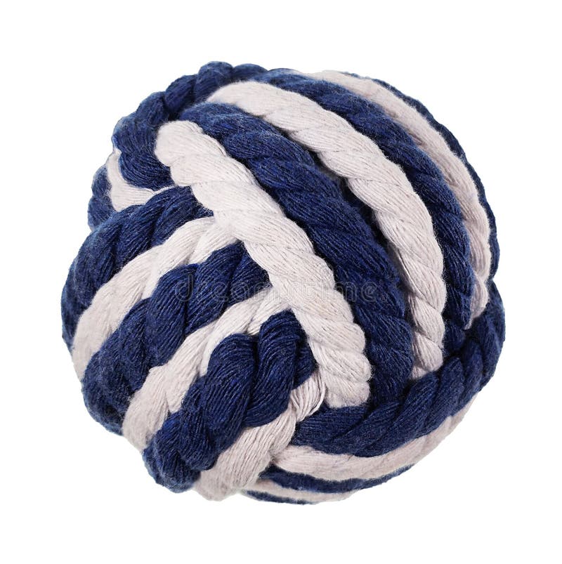 Blue and White Monkey Fist stock image. Image of knot - 340279595