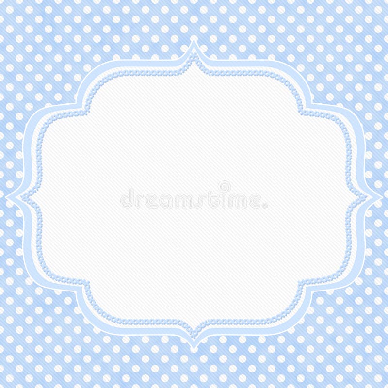 Blue And White Polka Dot Page Border