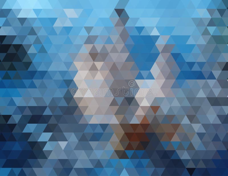 Blue White Polygonal Mosaic Background, Vector Illustration. Stock ...