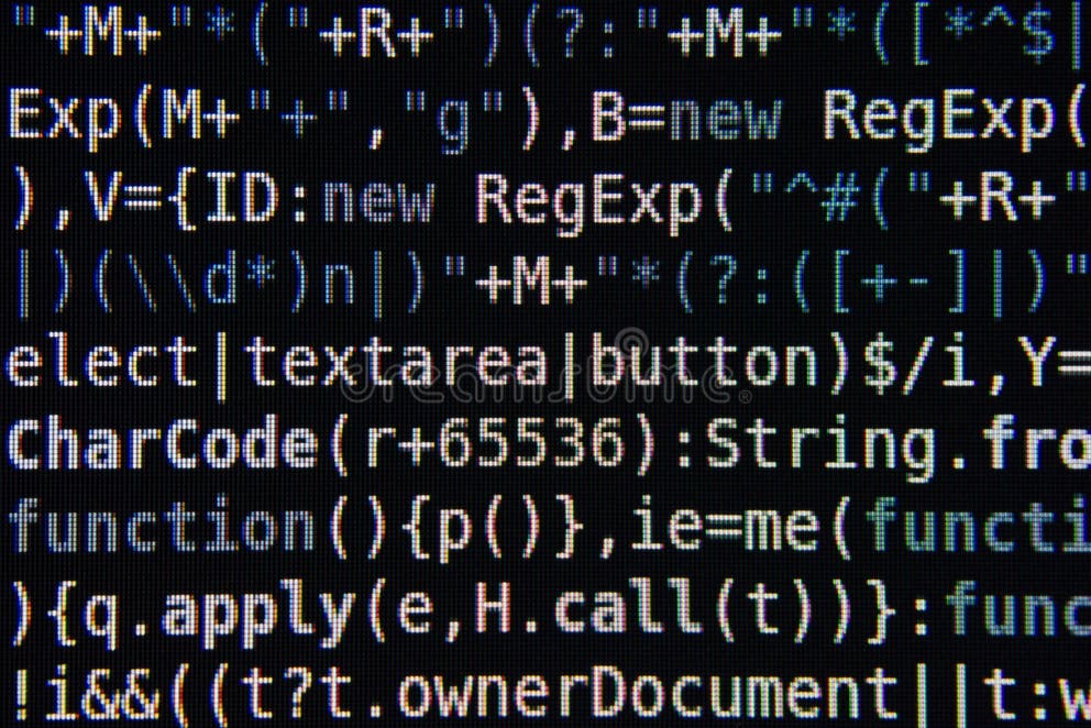 Program Code on Screen stock photo. Image of code, pixel - 110160192