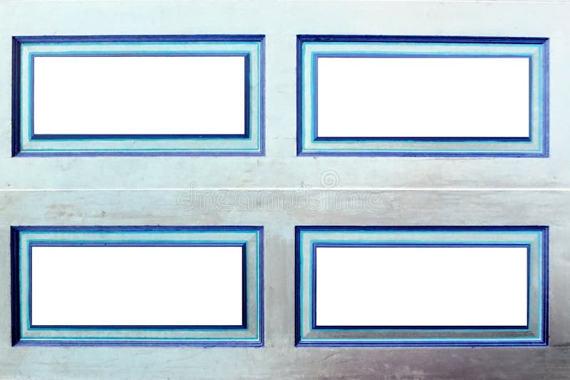 Blue and White Rectangle Frame Stock Image - Image of abstract ...