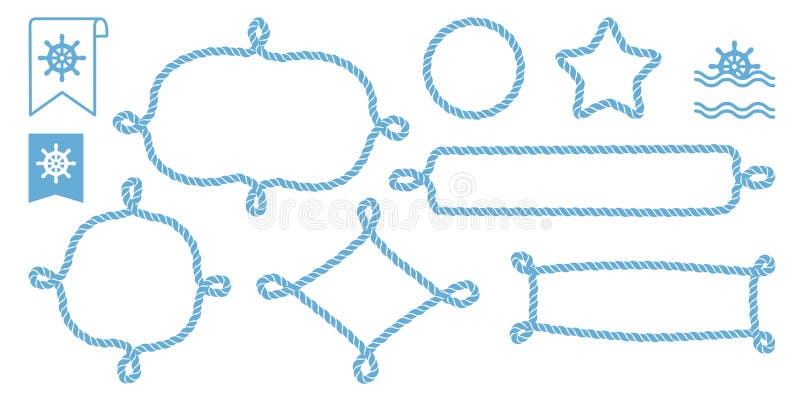 Rectangle Rope Border Stock Illustrations – 823 Rectangle Rope Border ...