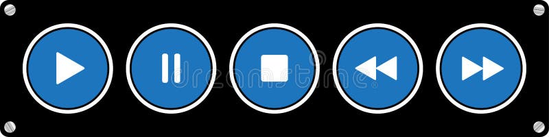 Blue, White Information Sign, House with Equalizer Stock Vector ...