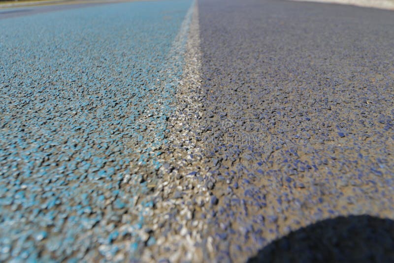 Blue and White Running Track Texture Stock Photo - Image of line ...
