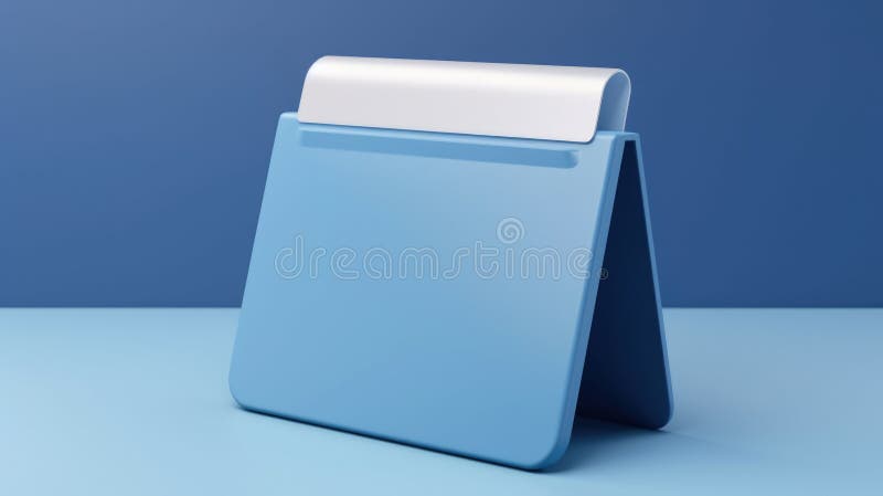 Blue and White Sign Displayed on Blue Surface. this Image Can Be Used ...