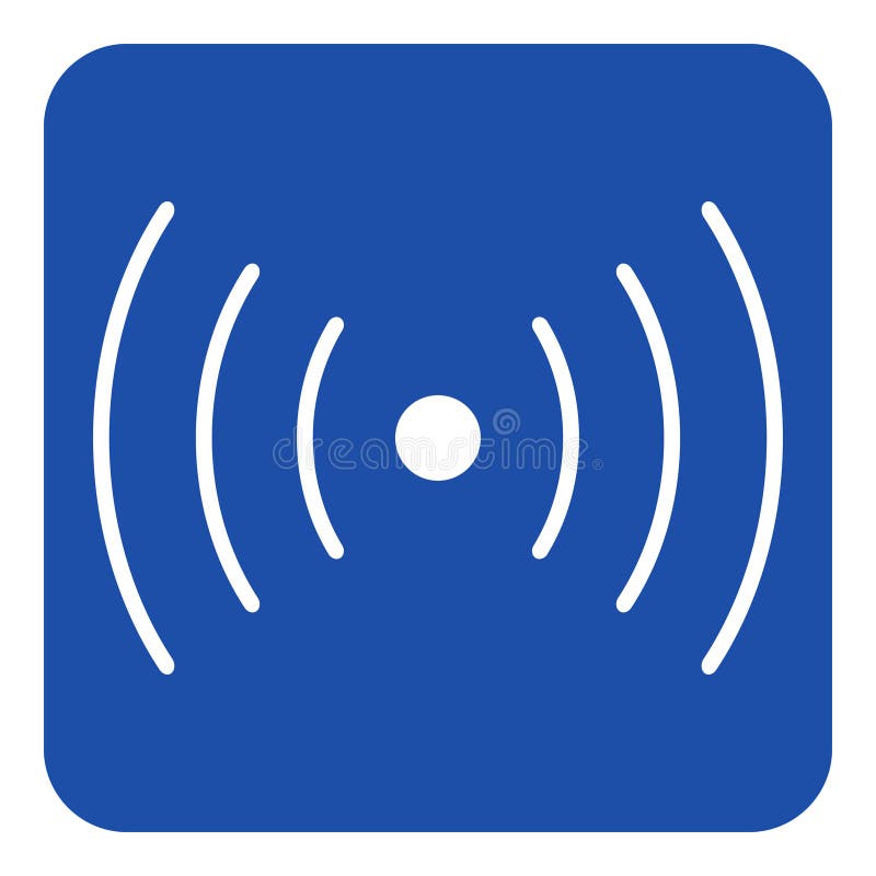 Sound or Vibration Symbol - Ban Round Metal Button Stock Vector ...