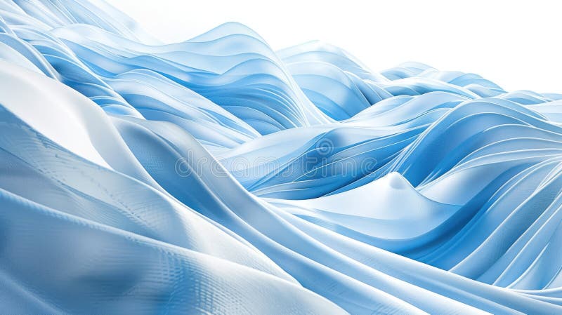 Blue and White Smooth Wavy Shapes AIG51A Stock Image - Image of ...