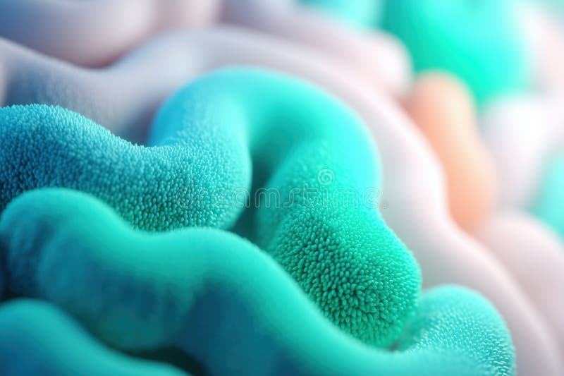 Close-up Soft Micro Surface. Abstract Biological Folds in Cellular ...