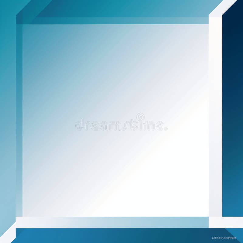 A Blue and White Square Frame with a White Border Stock Illustration ...
