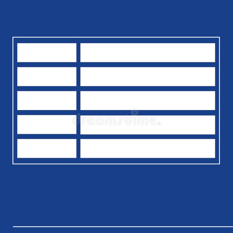 Blue and White Square Template with White Rectangles with Copy Space ...