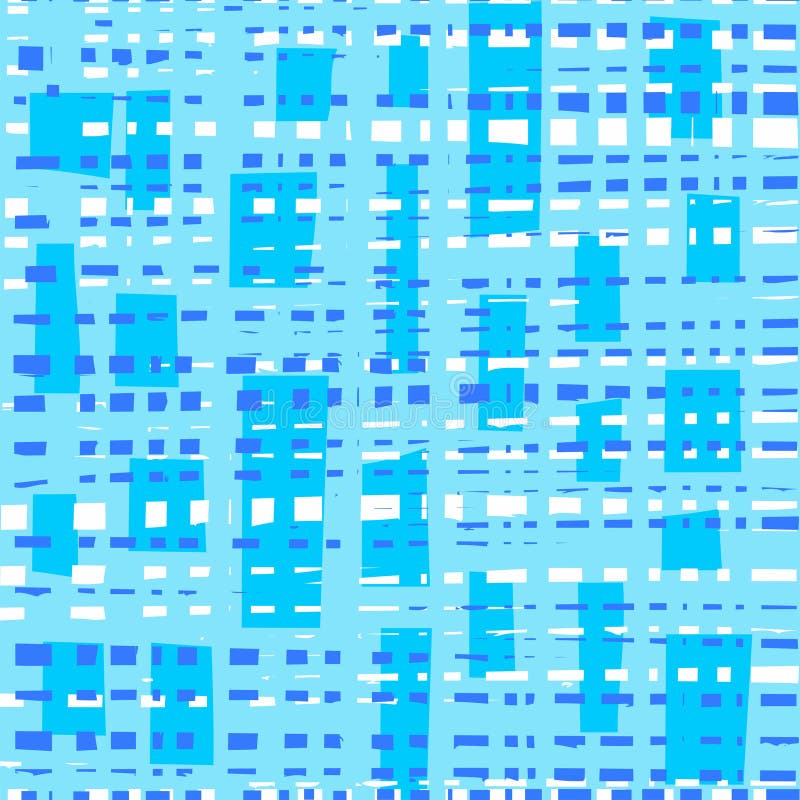 Blue, White Squares, Blue Background, Abstract, Seamless, Vector. Stock ...