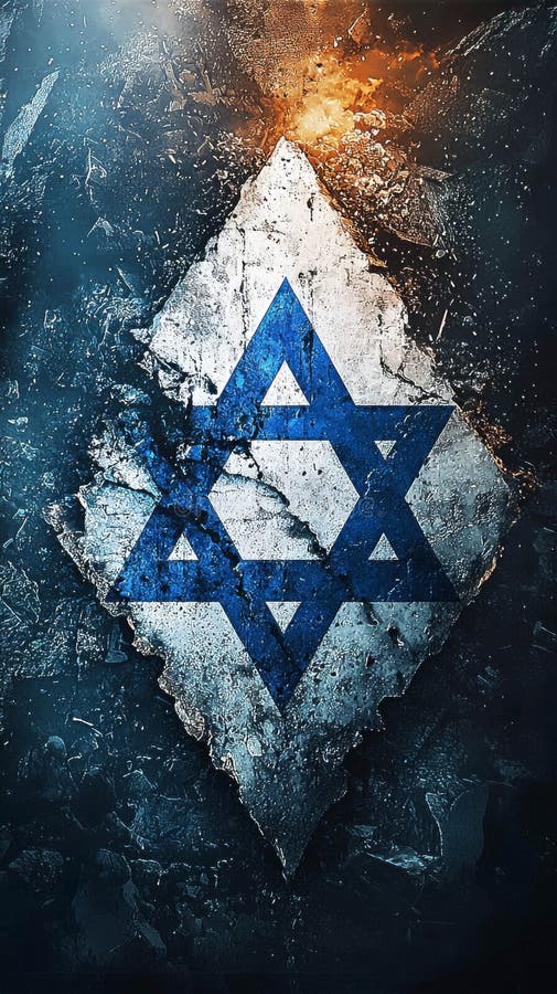 Blue and White Star Symbol on Textured Background Representing Unity ...