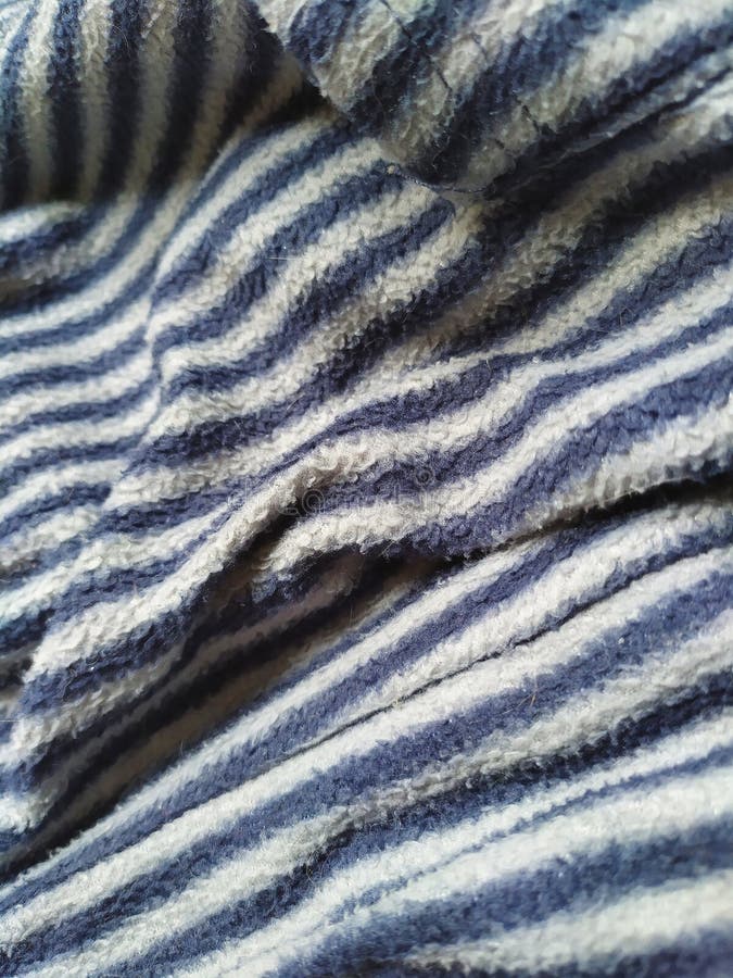 Blue and White Striped Fabric Texture Pattern Design with Crests and ...