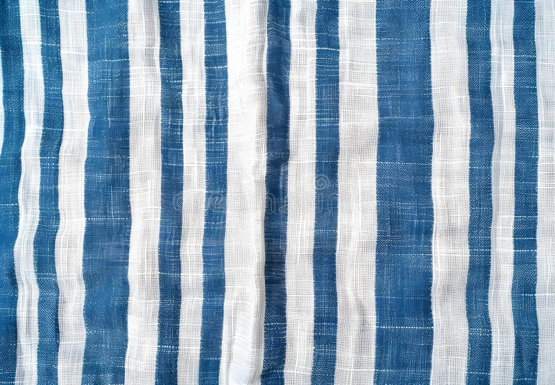 Blue and White Striped Linen Fabric Texture Stock Illustration ...
