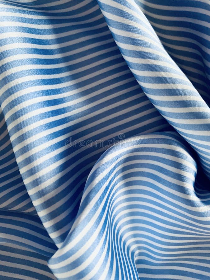Blue and White Striped Texture Closeup Stock Photo - Image of cotton ...