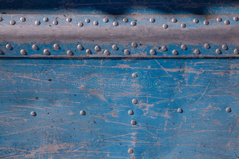 Blue Metal Siding Wall Texture Background Stock Image - Image of color ...