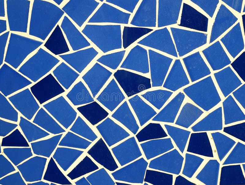 Blue and White Texture Mosaic Stock Image - Image of artistic, design ...