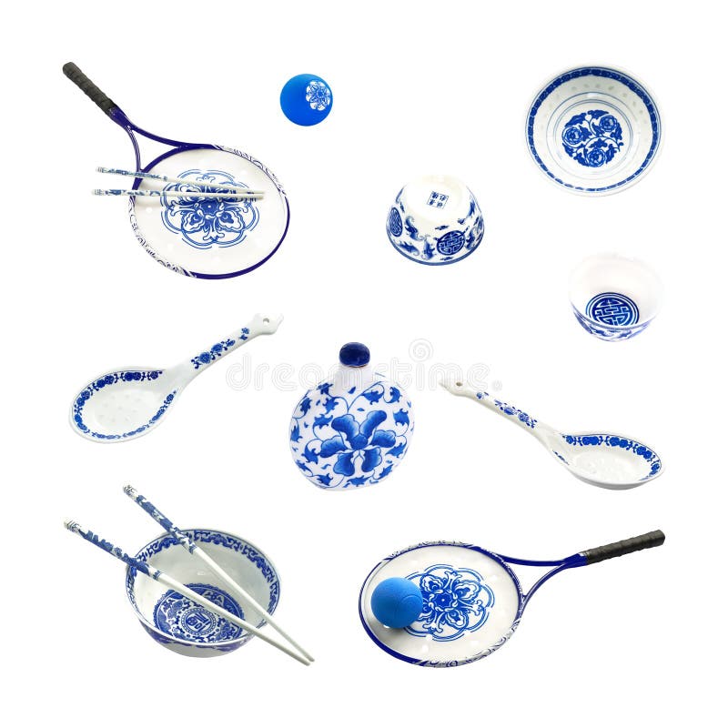 Blue and white things stock image. Image of traditional - 42393359