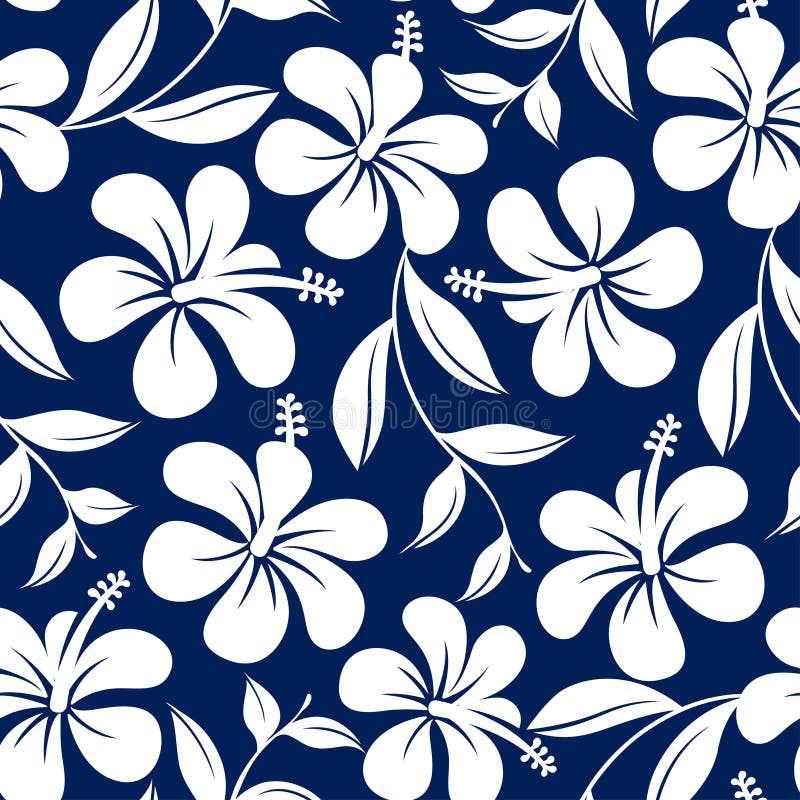 Seamless Hawaii Summer Pattern Stock Vector - Illustration of flower ...